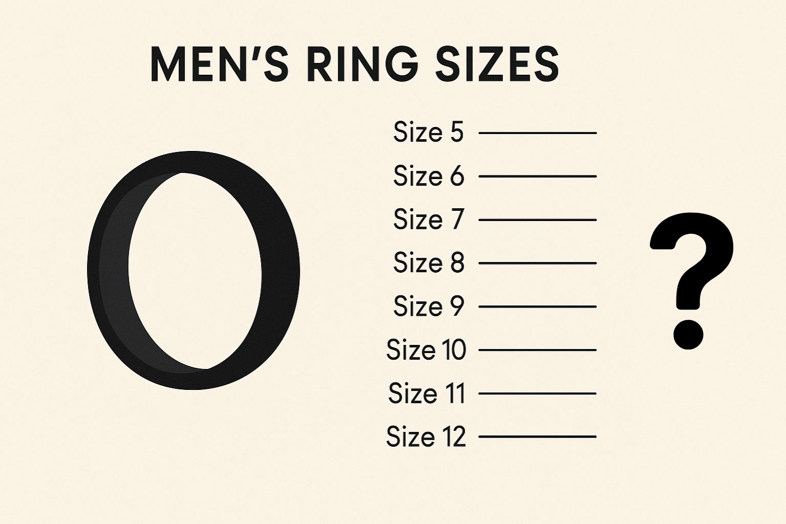 Men's Ring Size Chart